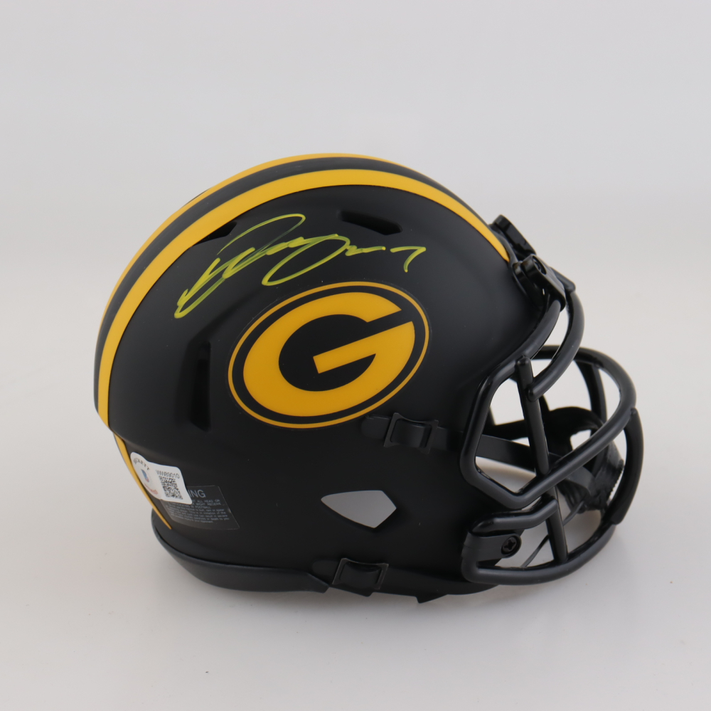 Quay Walker Signed Packers Eclipse Alternate Speed Mini Helmet (Beckett ...