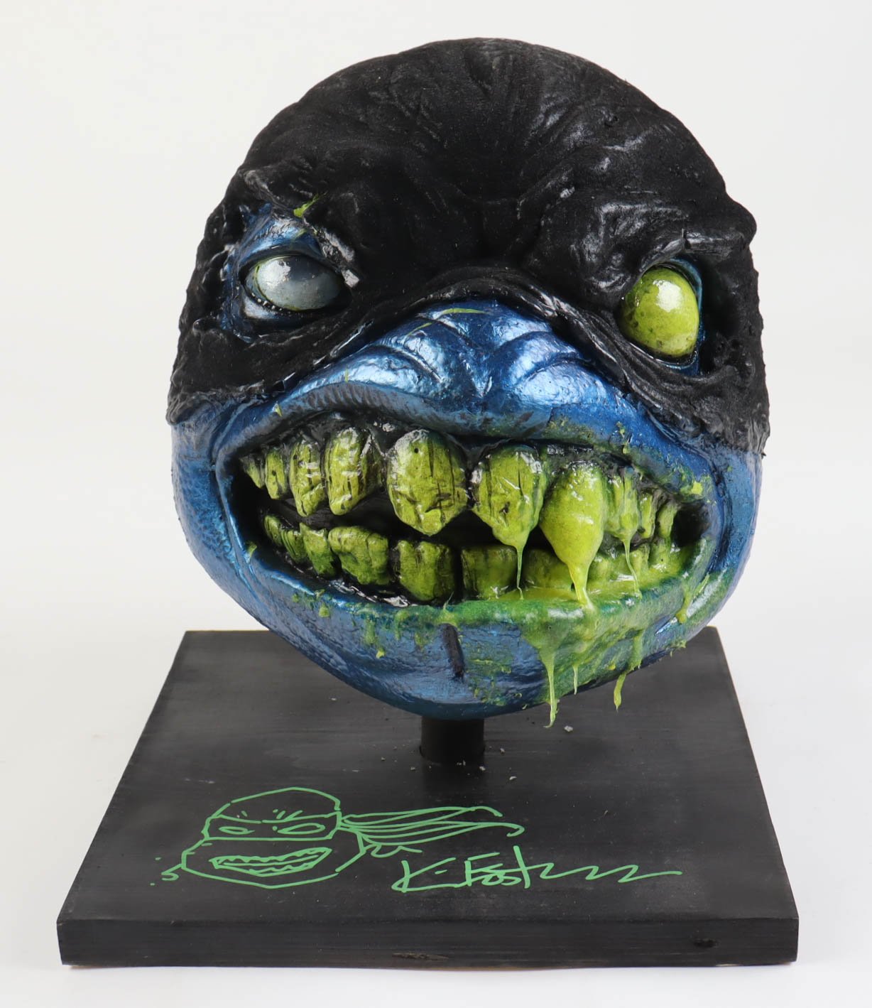 Kevin Eastman Signed Evil Slash Turtle - TMNT Life Size Custom Hand ...