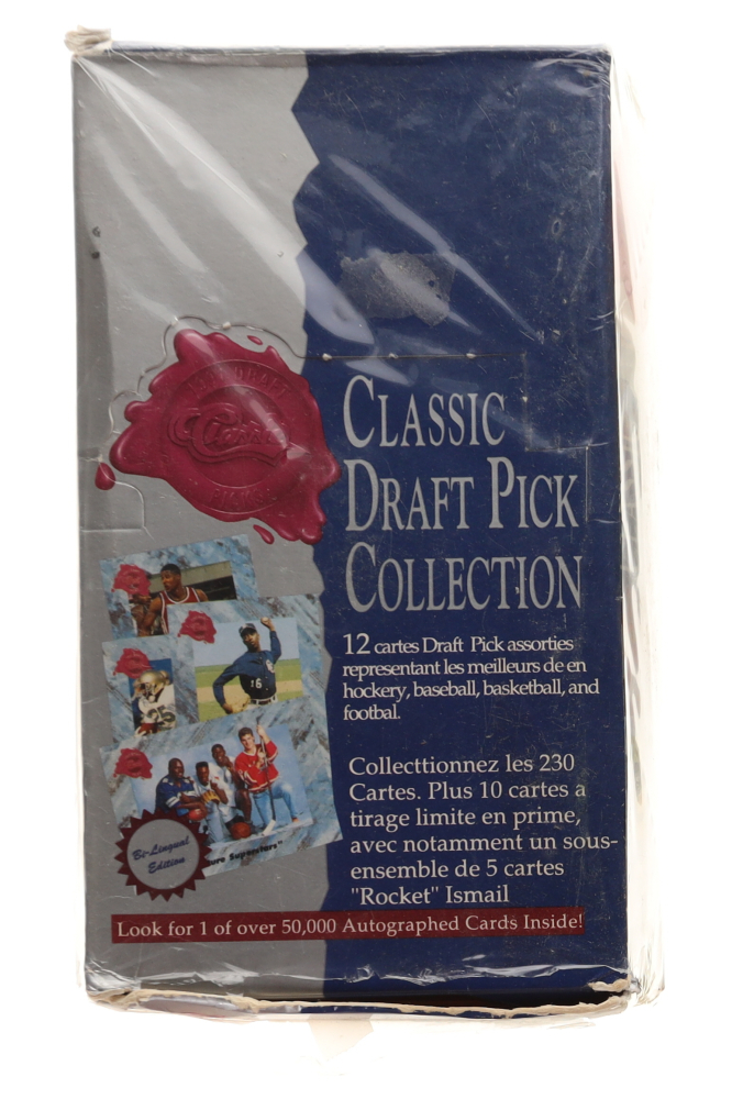 1991 Classic Draft Pick Collection Hobby Box (Four Sport) | Pristine ...