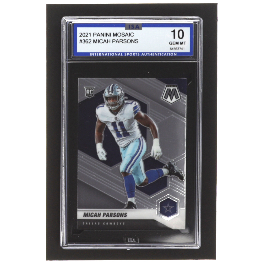 Micah Parsons 2021 Panini Mosaic #362 RC (ISA 10) | Pristine Auction