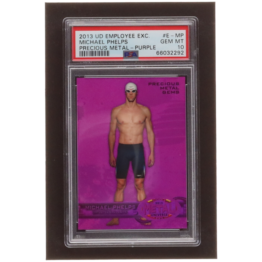 Michael Phelps Upper Deck Employee Exclusive Precious Metal #EMP Purple ...