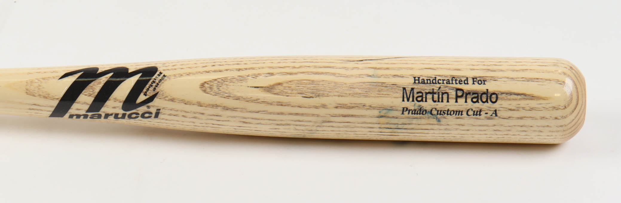 Martin Prado Game-Used Marucci Bone Rubbed Player Model Baseball Bat ...