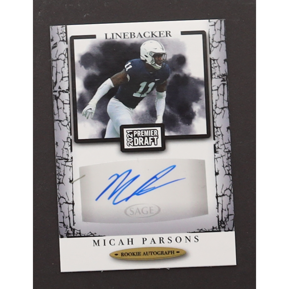 Micah Parsons 2021 SAGE Premier Draft Rookie Autographs #A23 | Pristine ...