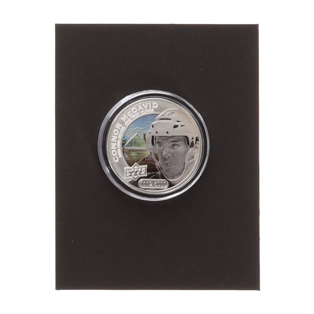 Connor McDavid 2017 Upper Deck Grandeur 1 oz Silver Coin #/5,000 ...