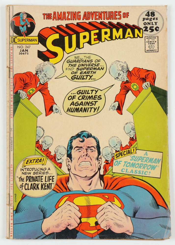 1972 "Superman" Issue #247 DC Comic Book | Pristine Auction