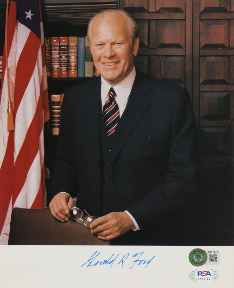 Gerald R. Ford Signed 8x10 Photo (Beckett & PSA) | Pristine Auction