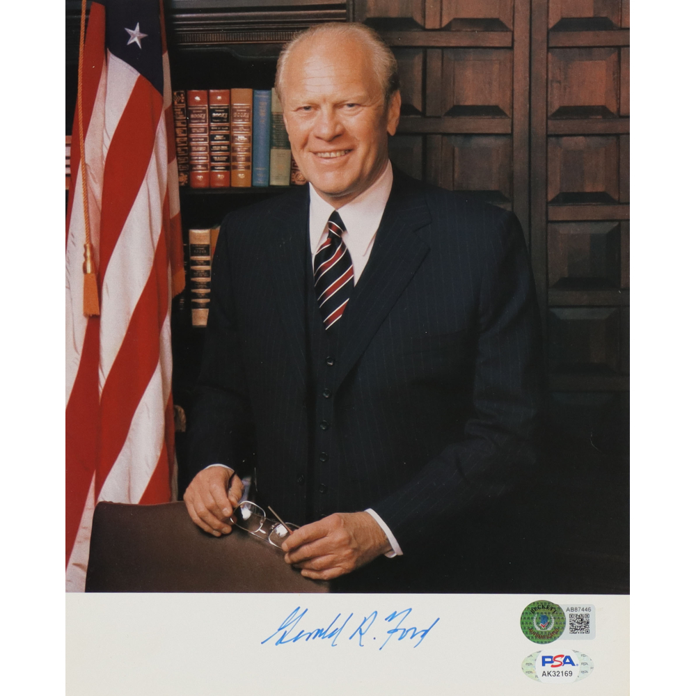 Gerald R. Ford Signed 8x10 Photo (Beckett & PSA) | Pristine Auction