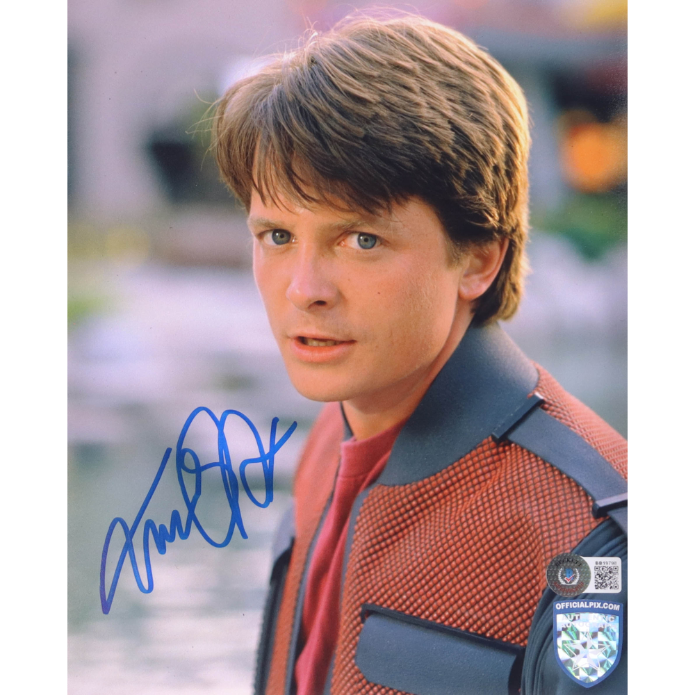 Michael J. Fox Signed "Back to the Future" 8x10 Photo (Beckett ...