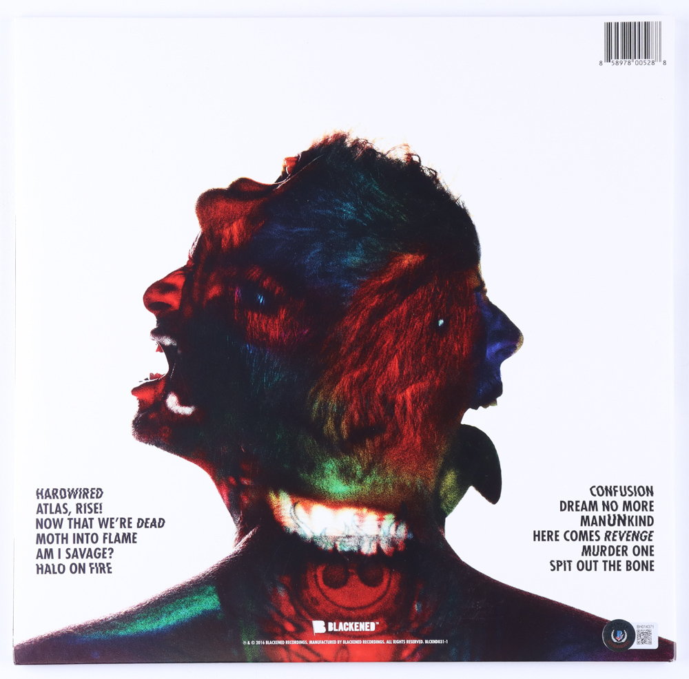 Kirk Hammett Signed Metallica "Hardwired... To Self-Destruct" Vinyl Record Album Inscribed "2022 ...