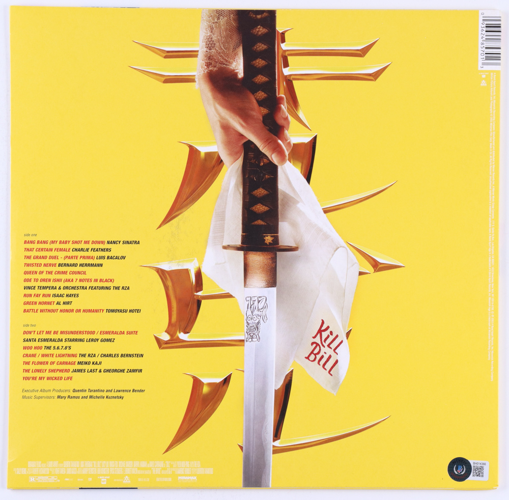 Rza Signed "Kill Bill Vol. 1 Original Soundtrack" Vinyl Record Album ...