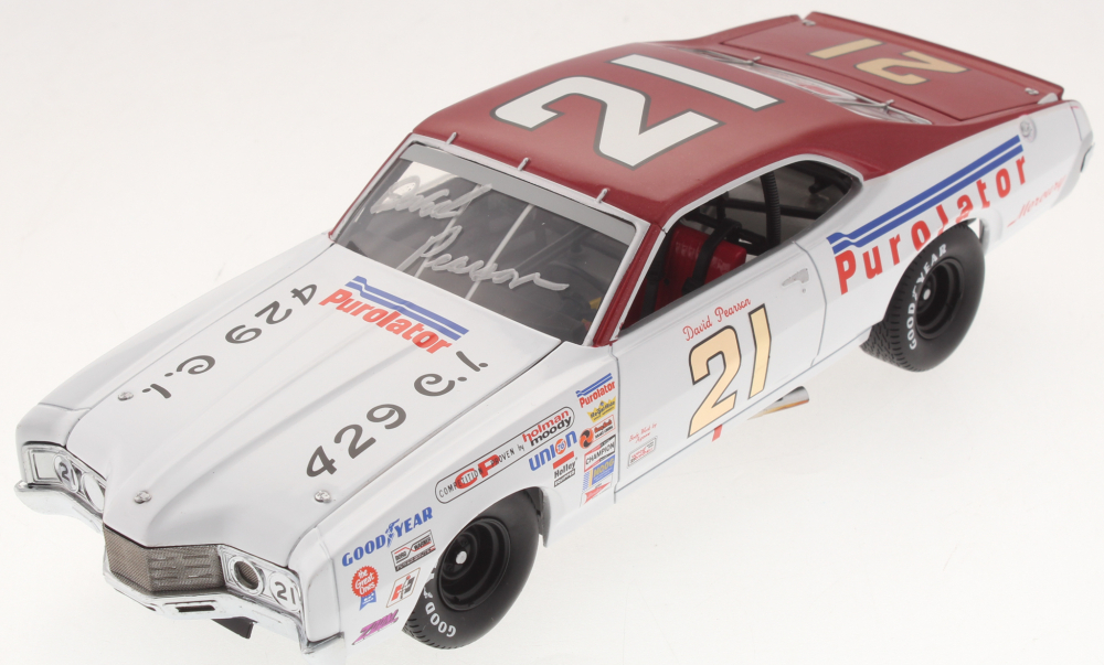 David Pearson Signed NASCAR #21 1968 Mercury Cyclone 1:24 Premium ...