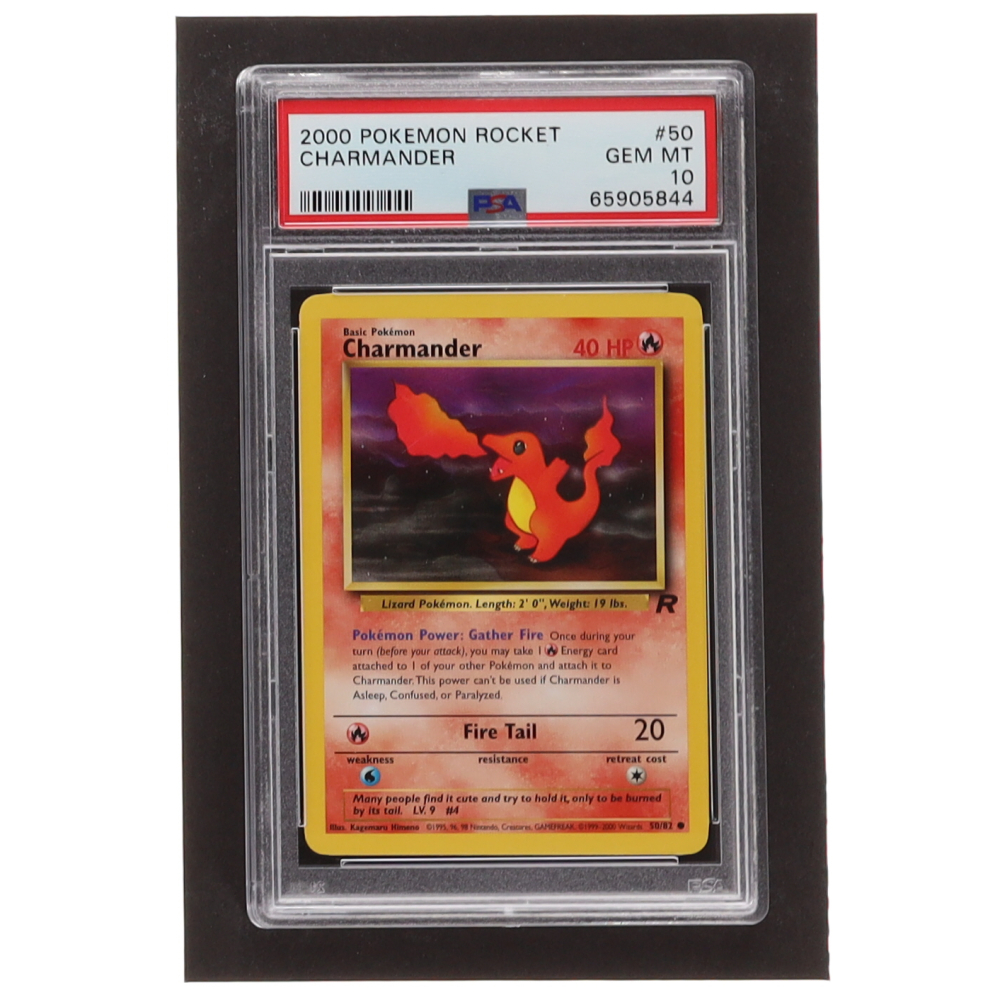 Charmander 2000 Pokemon Team Rocket Unlimited #50 (PSA 10) | Pristine ...