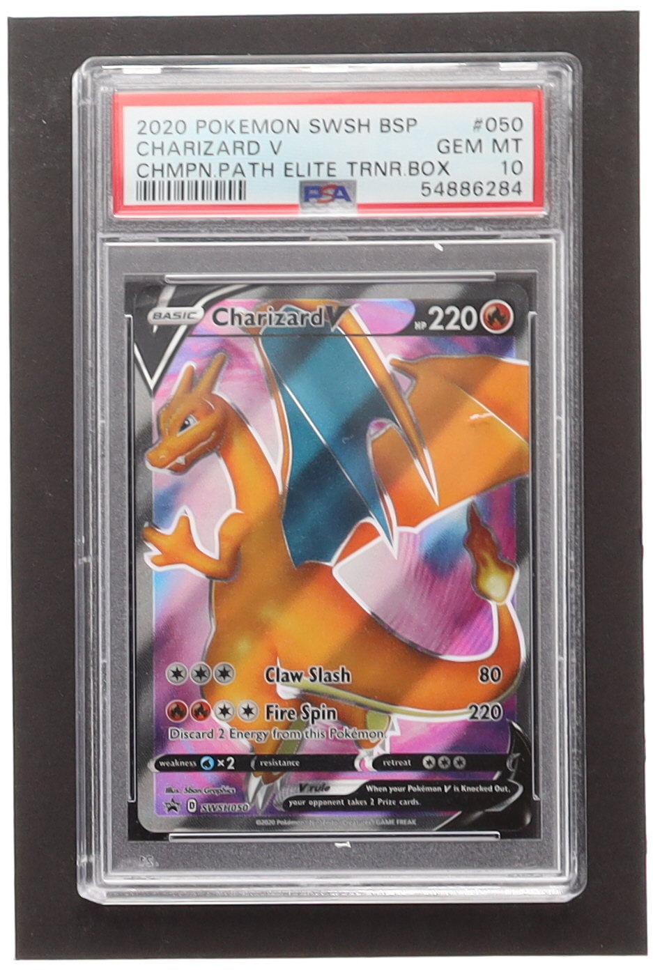 Charizard V 2020 Pokemon Sword and Shield Champion's Path Elite Trainer ...