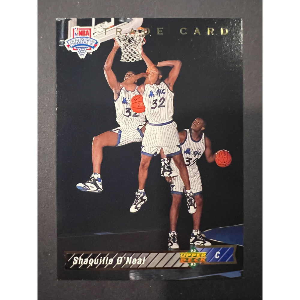 Shaquille O'Neal 1992-93 Upper Deck NBA First Draft Pick #1 SP RC ...