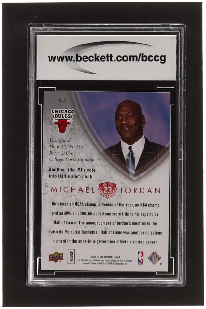 Michael Jordan 2009-10 Upper Deck Michael Jordan Legacy Collection Gold ...