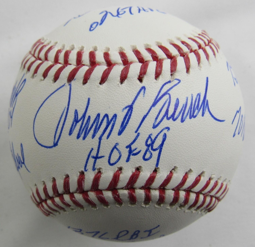 Johnny Bench Signed OML Baseball with (13) Stat Inscriptions (MLB ...