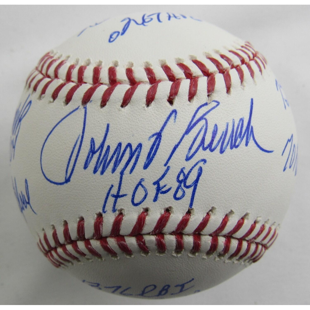 Johnny Bench Signed OML Baseball with (13) Stat Inscriptions (MLB ...