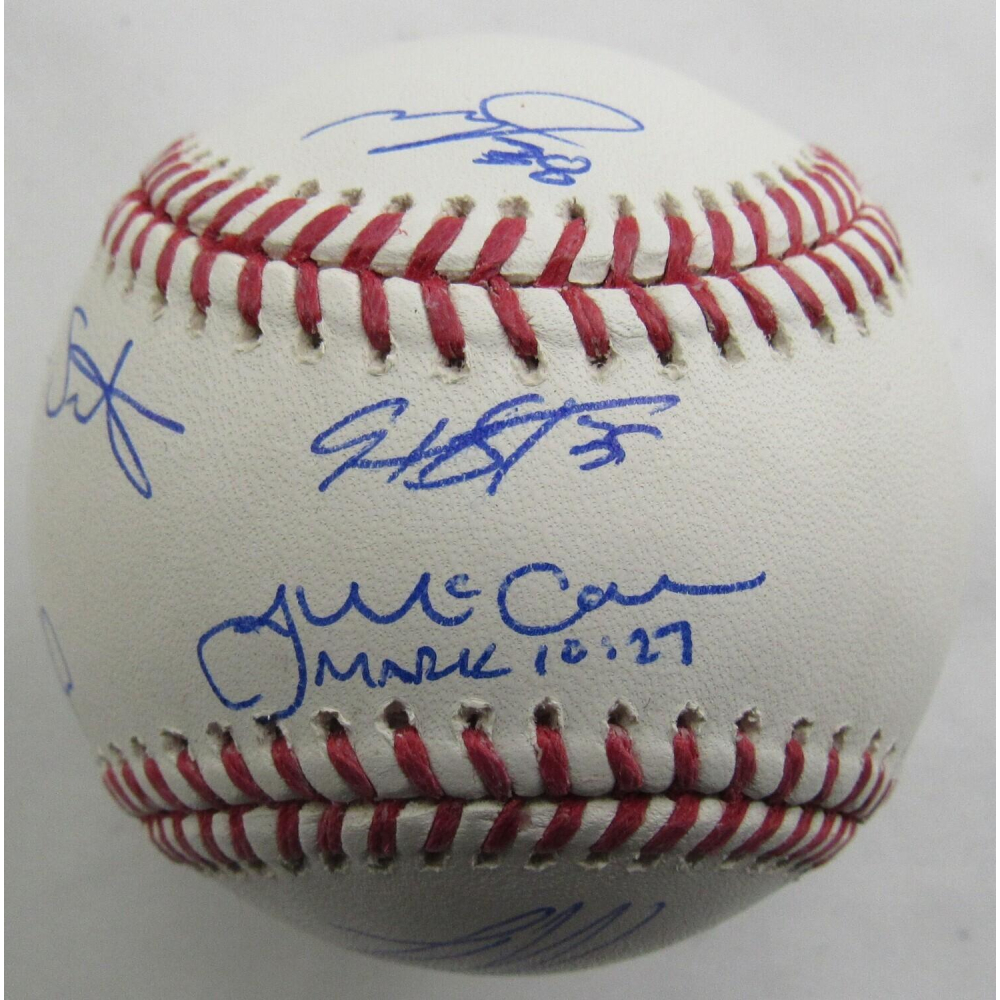 OML Baseball Signed by (6) with James McCann, Edwin Diaz, Seth Lugo ...