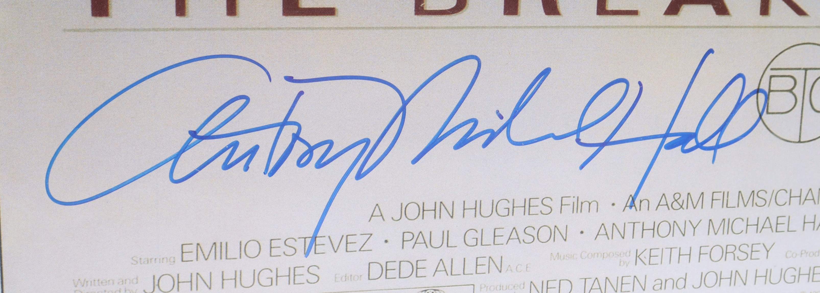 "The Breakfast Club" 27x40 Movie Poster Cast-Signed by (5) With Molly ...