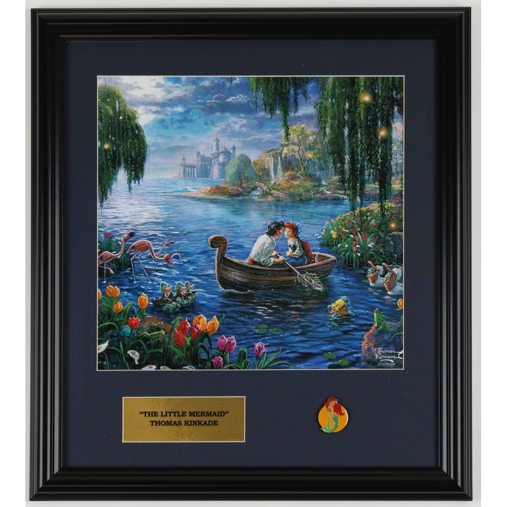Thomas Kinkade "The Little Mermaid" Custom Framed Print Display with ...