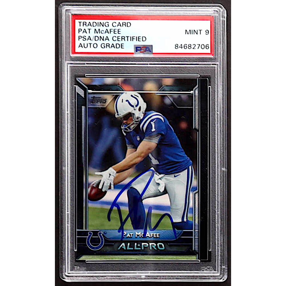 Pat McAfee Signed 2015 Topps #282 AP RC (PSA) | Pristine Auction