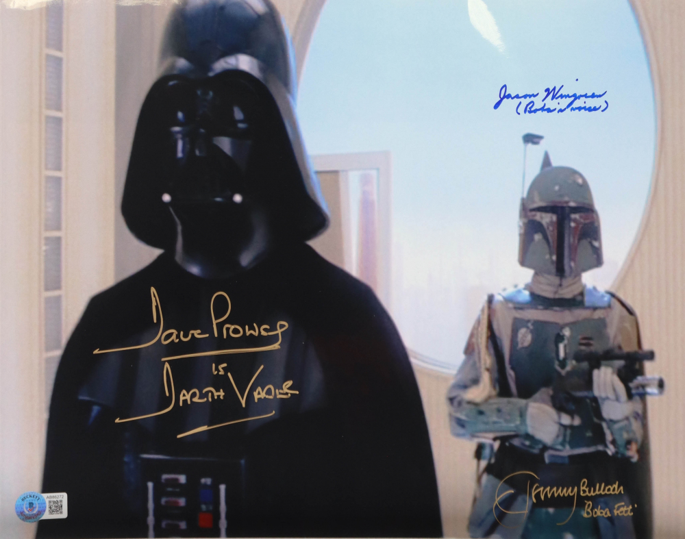 David Prowse, Jeremy Bulloch & Jason Wingreen Signed "Star Wars: The ...