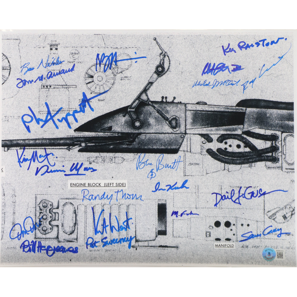 "Star Wars: Return Of The Jedi" 11x14 Photo Signed by (20) with Bruce ...