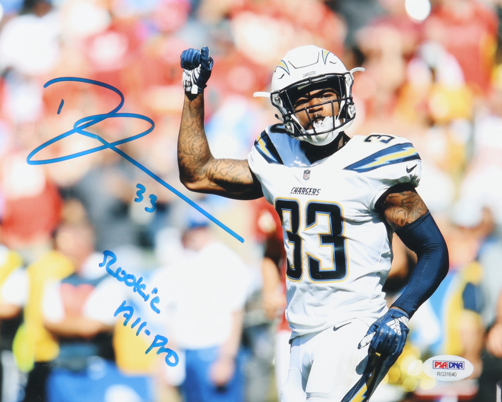 Derwin James Signed Chargers 8x10 Photo Inscribed "Rookie All-Pro" (PSA ...