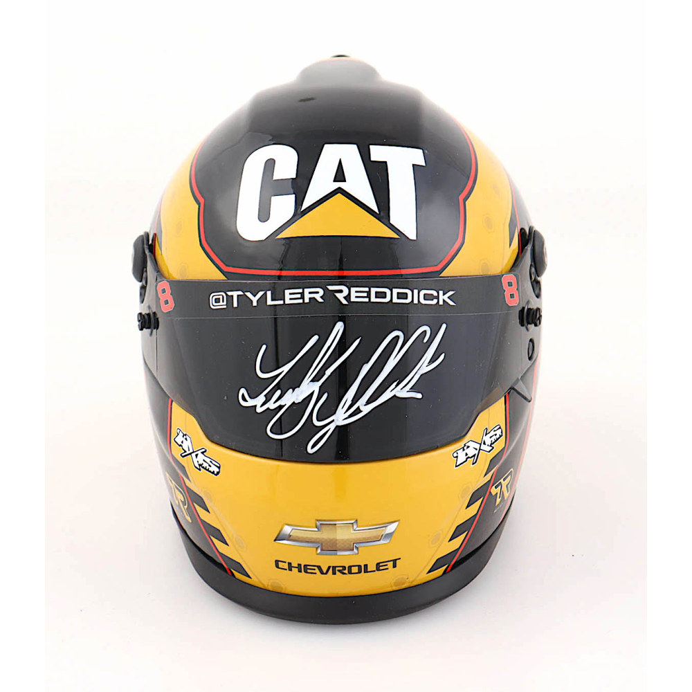 Tyler Reddick Signed NASCAR #8 CAT 1:2 Scale Mini Helmet (PA ...
