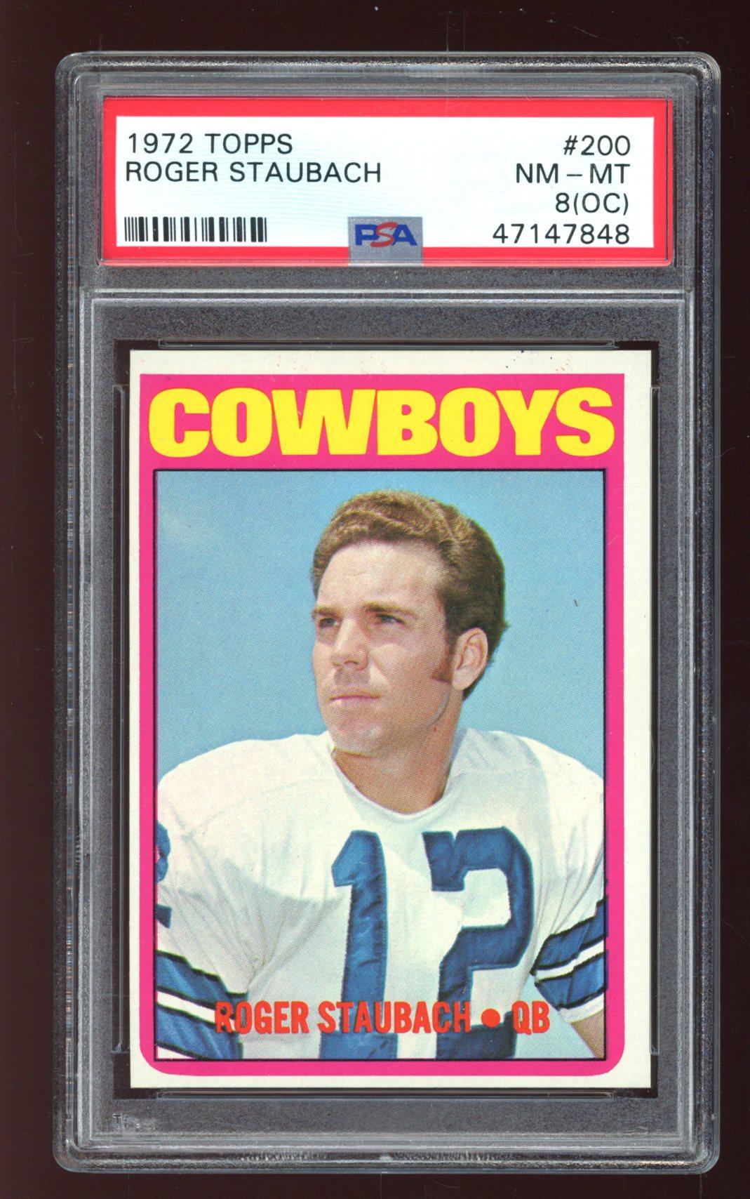 Roger Staubach 1972 Topps #200 RC (8OC PSA) | Pristine Auction