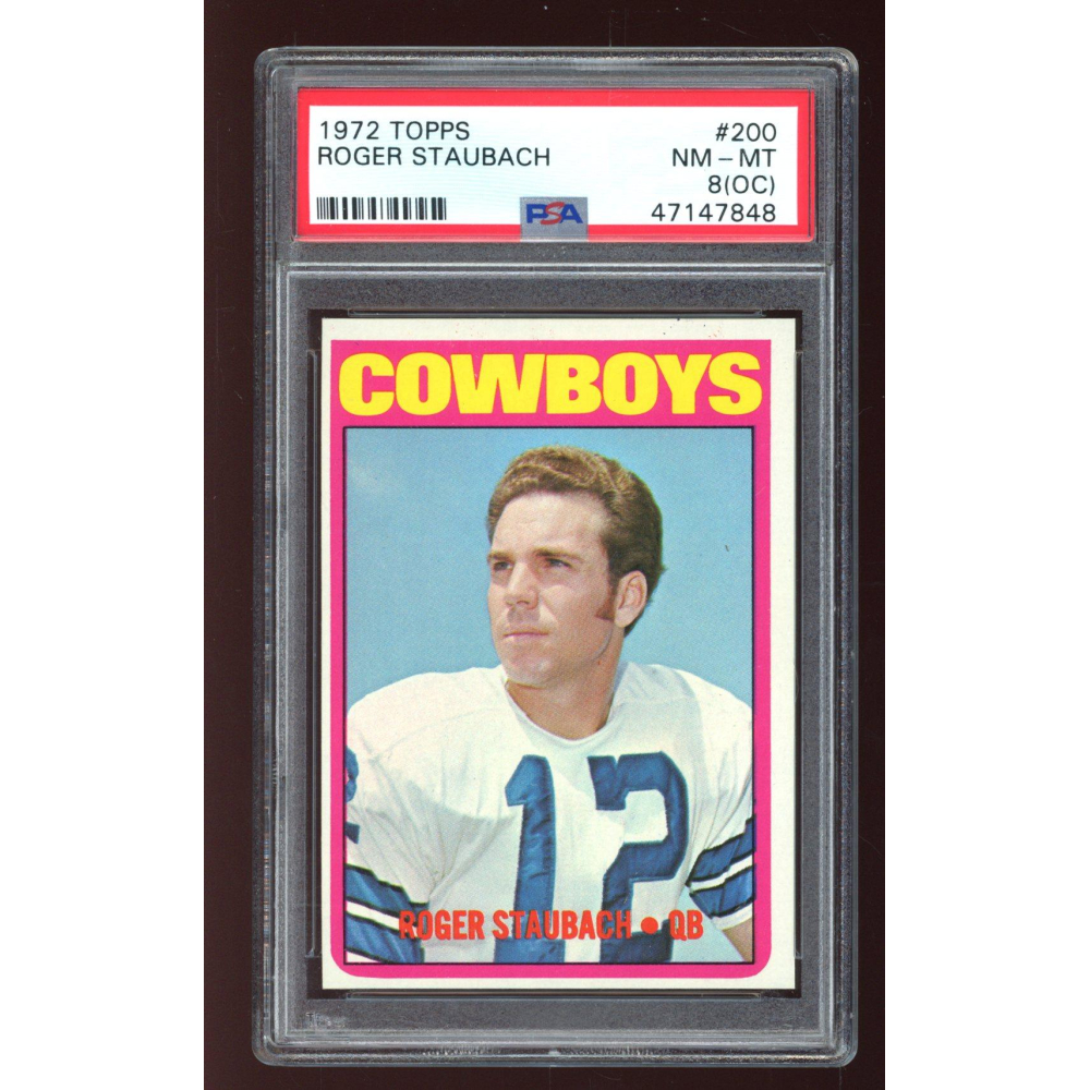 Roger Staubach 1972 Topps #200 RC (8OC PSA) | Pristine Auction