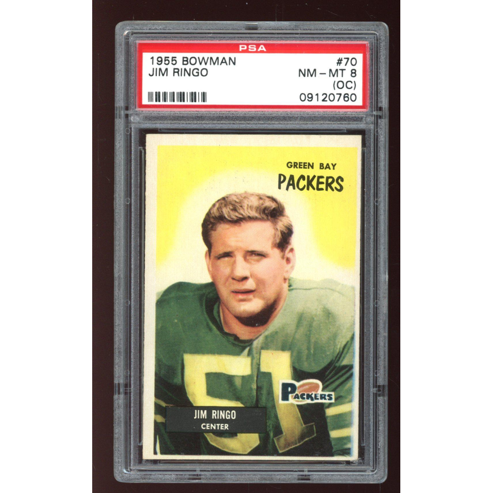 Jim Ringo 1955 Bowman #70 RC (PSA 8)(OC) | Pristine Auction