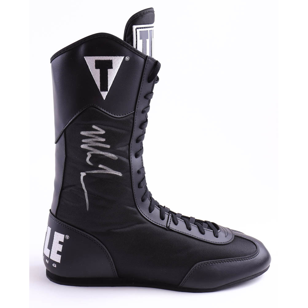Mike Tyson Signed Title Boxing Shoe (JSA & Tyson) | Pristine Auction