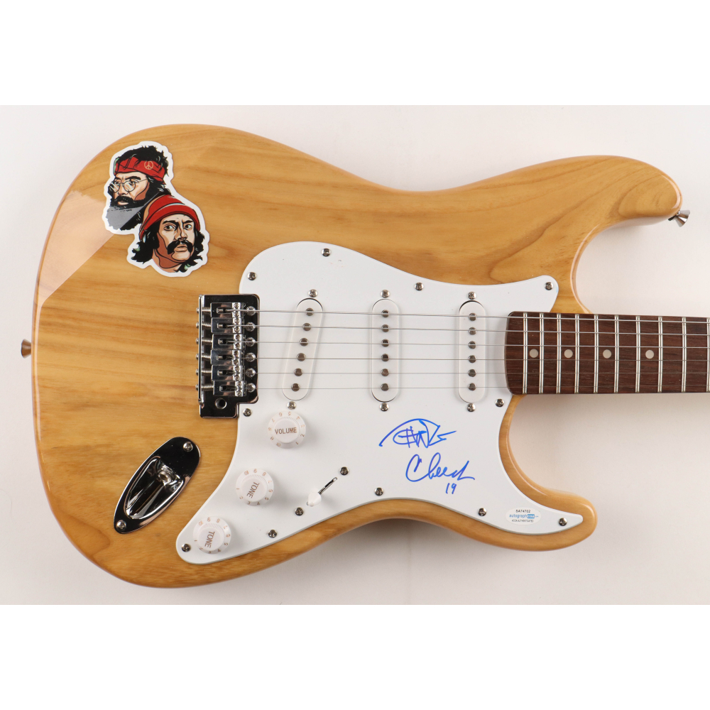 Cheech Marin & Tommy Chong Signed 39" Electric Guitar Inscribed "19 ...