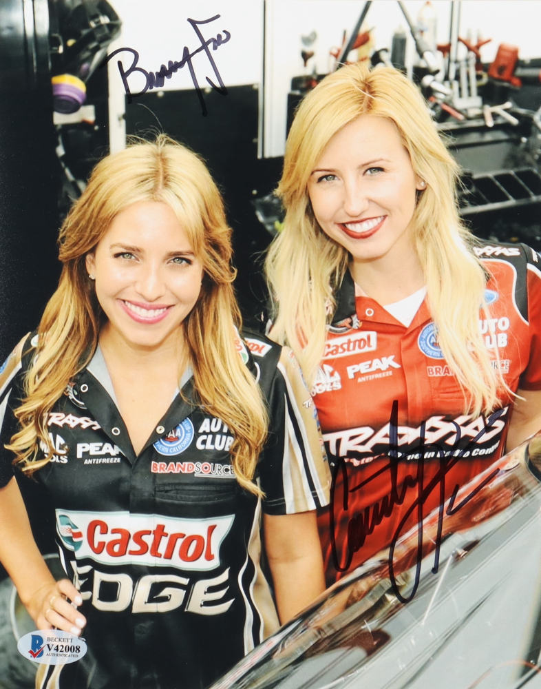 Brittany Force & Courtney Force Signed 8x10 Photo (Beckett) | Pristine ...