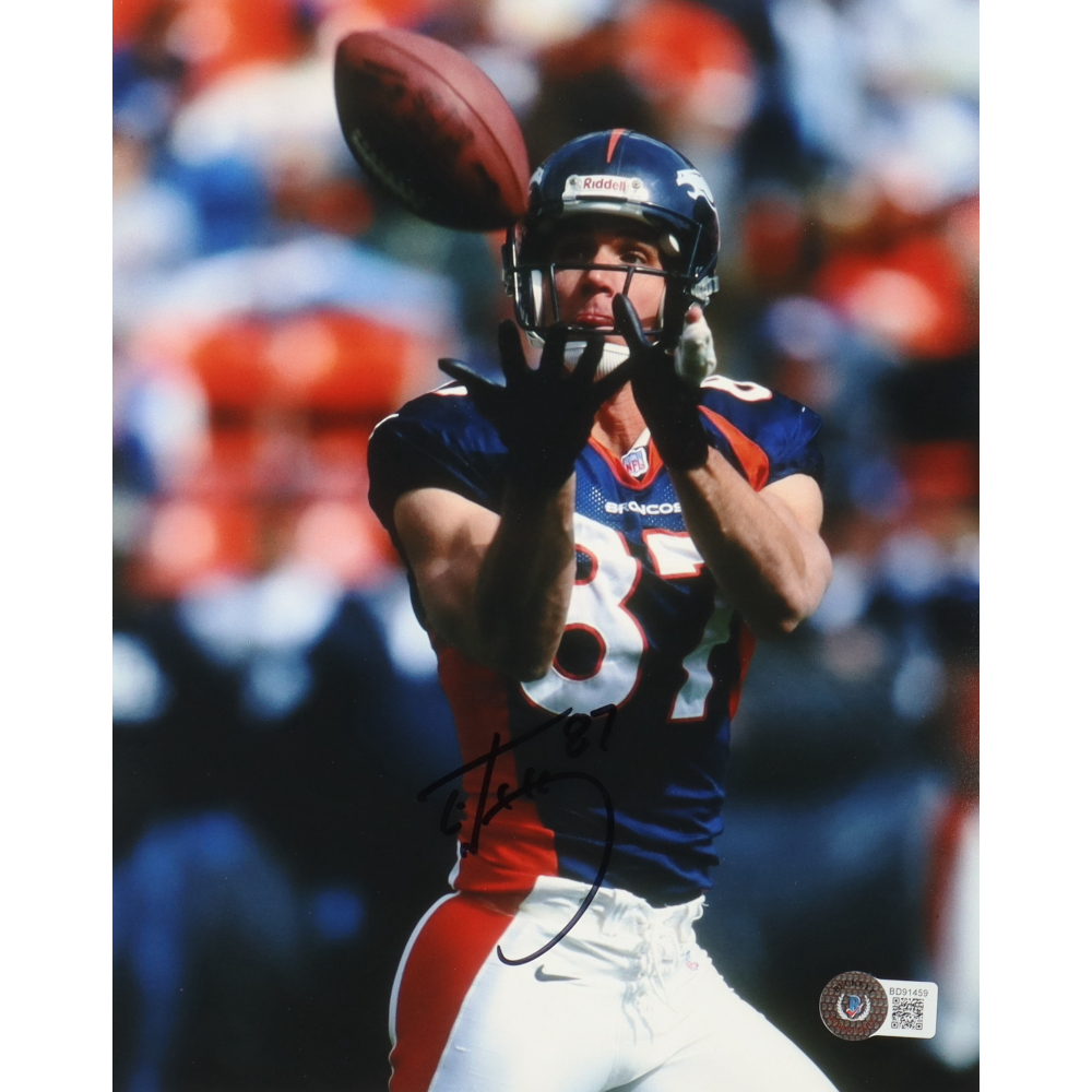 Ed McCaffrey Signed Broncos 8x10 Photo (Beckett) | Pristine Auction