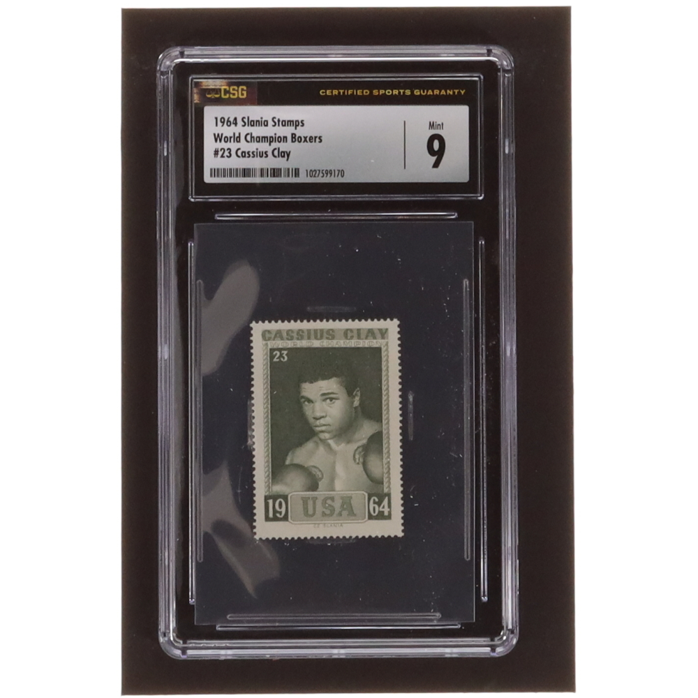 Cassius Clay 1964 Slania Stamps world Champion Boxers #23 (CSG 9 ...