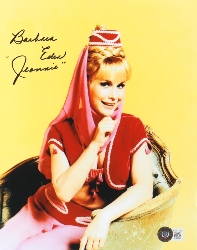 Barbara Eden Signed "I Dream of Jeannie" 8x10 Photo Inscribed "Jeannie" (Beckett) | Pristine Auction