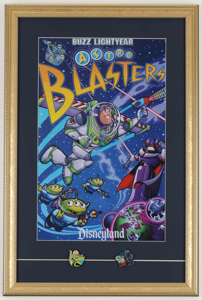 Disneyland "Buzz Lightyear Astro Blasters" Custom Framed Poster Print ...