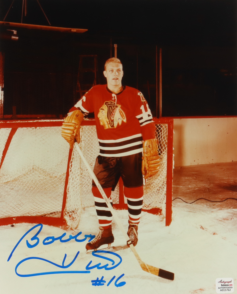Bobby Hull Signed Blackhawks 8x10 Photo (Autograph Reference ...