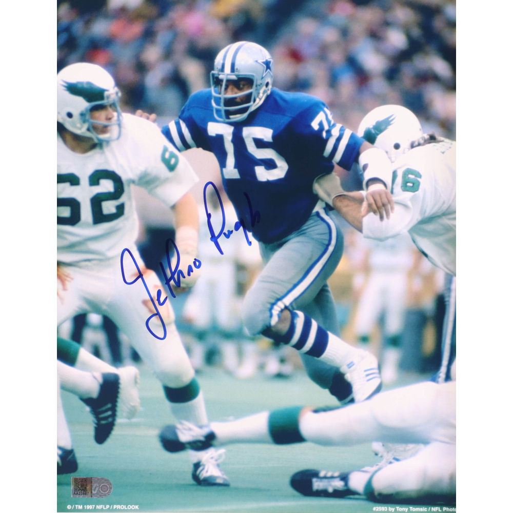 Jethro Pugh Signed Cowboys 8x10 Photo (AIV) | Pristine Auction