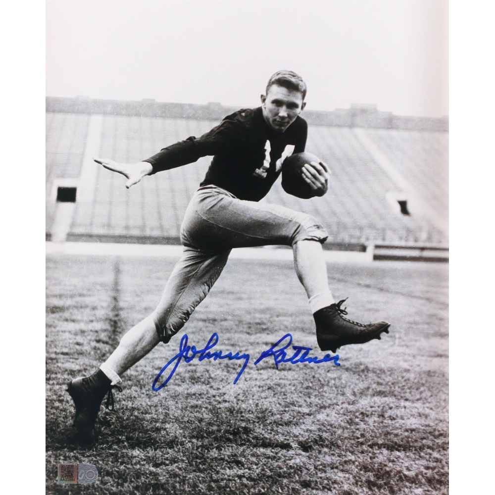 Johnny Lattner Signed Notre Dame Fighting Irish 8x10 Photo (AIV ...