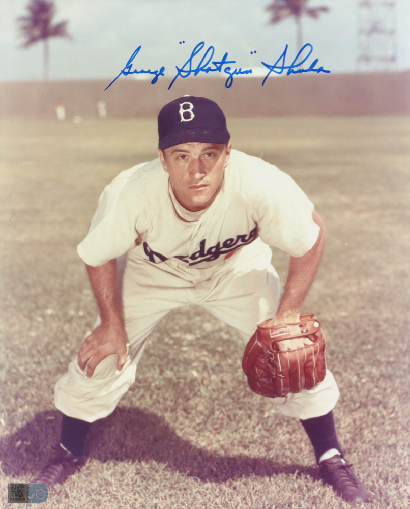 George "Shotgun" Shuba Signed Dodgers 8x10 Photo (AIV) | Pristine Auction