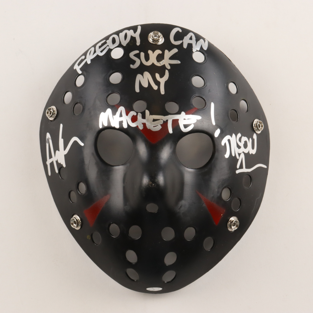 Ari Lehman Signed Jason "Friday the 13th" Hockey Mask Inscribed "Freddy ...