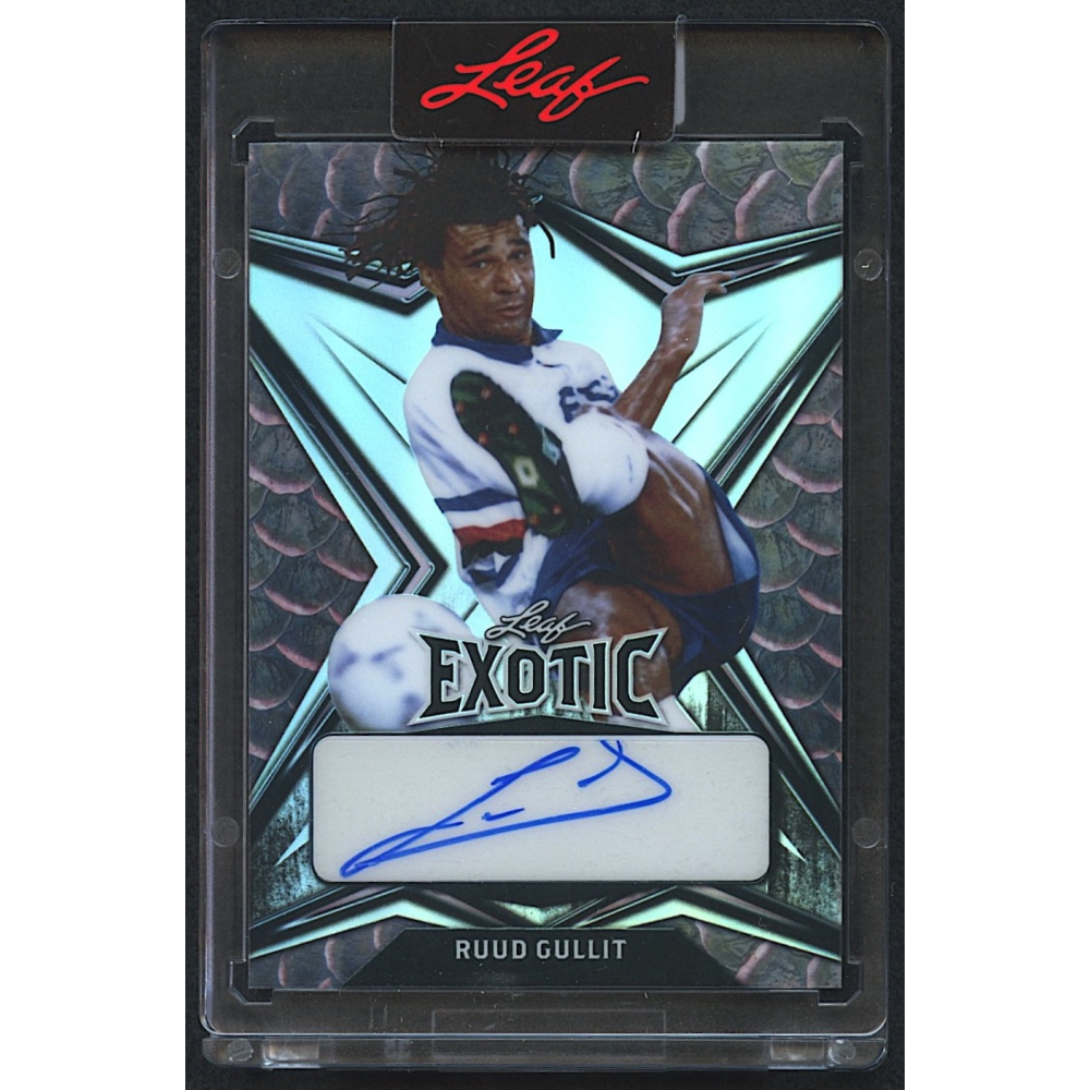 Ruud Gullit 2022 Leaf Exotic Fish #EA-RG1 Autograph #3/3 | Pristine Auction