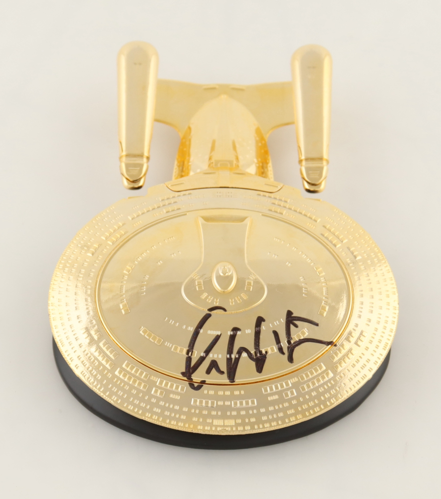 William Shatner Signed "Star Trek" Gold Starship Enterprise (JSA ...
