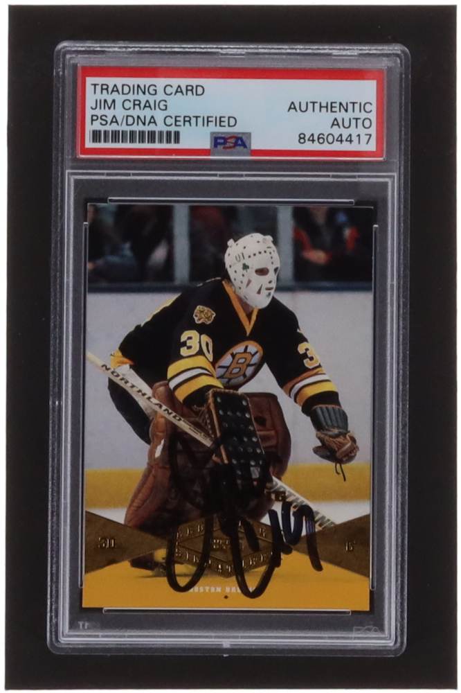 Jim Craig Signed 2004-05 UD Legendary Signatures #95 (PSA) | Pristine ...