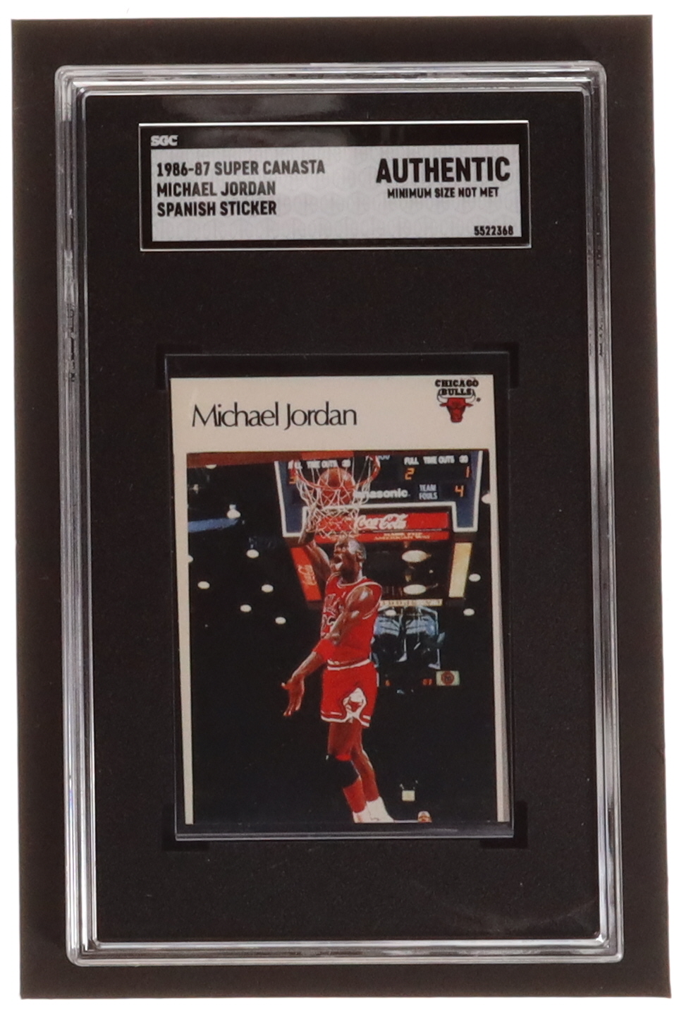Michael Jordan 1986-87 Panini Spanish Stickers #4 (SGC) | Pristine Auction