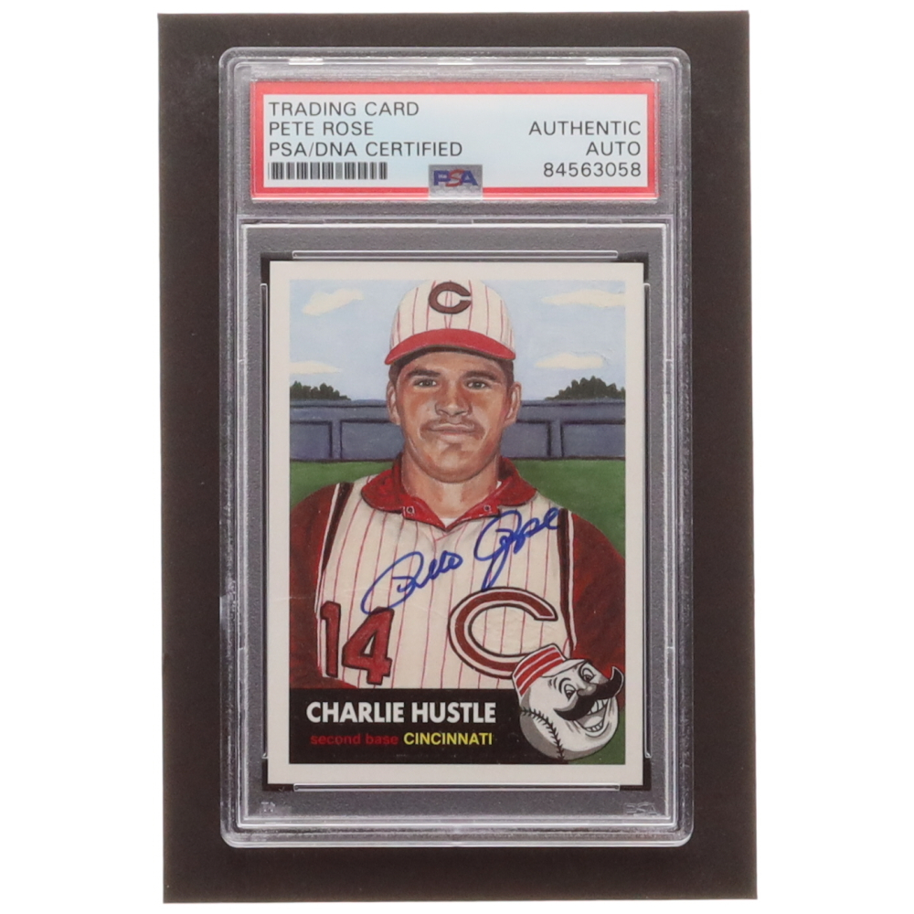 Pete Rose Signed Trading Card (PSA) | Pristine Auction
