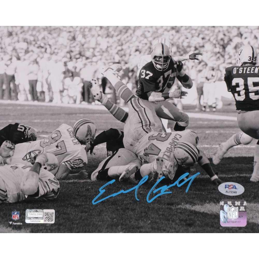 Earl Campbell Signed Oilers 8x10 Photo (PSA & Timeless Authentic ...